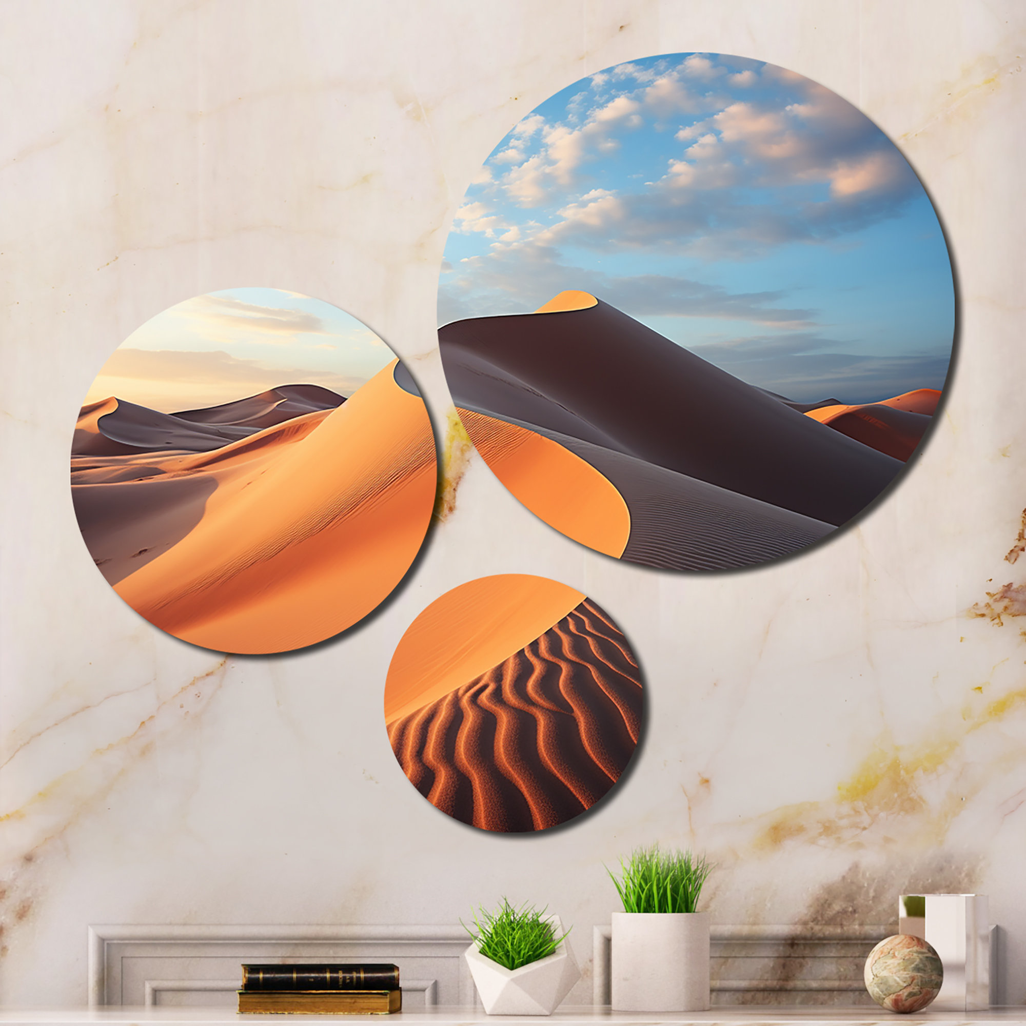 Design Art 3 Desert Glamis Sand Dunes II Wall Decor Set | Wayfair