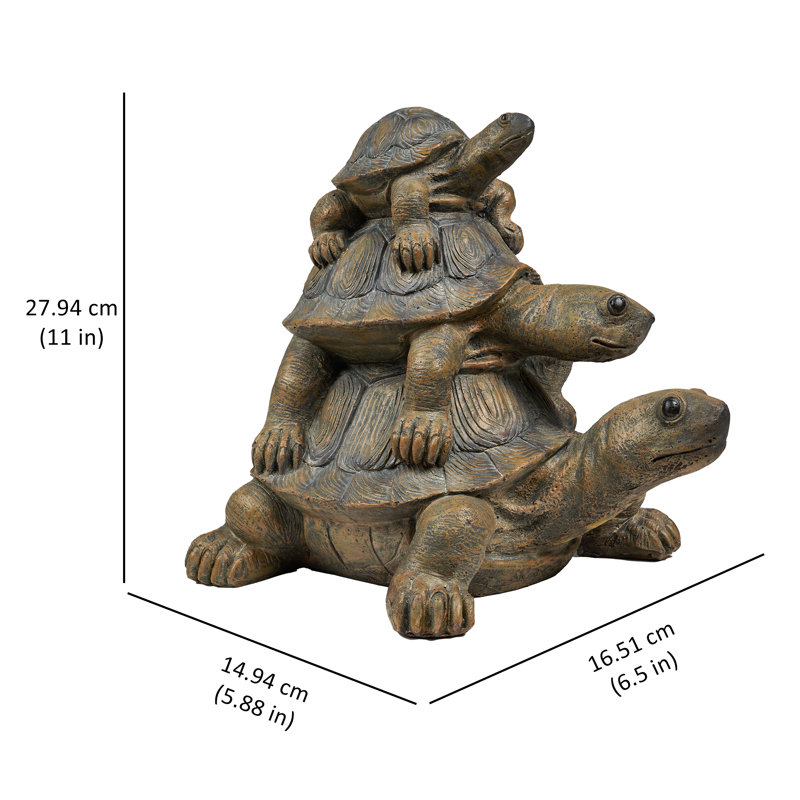 Hi-Line Gift Ltd. 3 Stacking Turtle Family Statue & Reviews | Wayfair