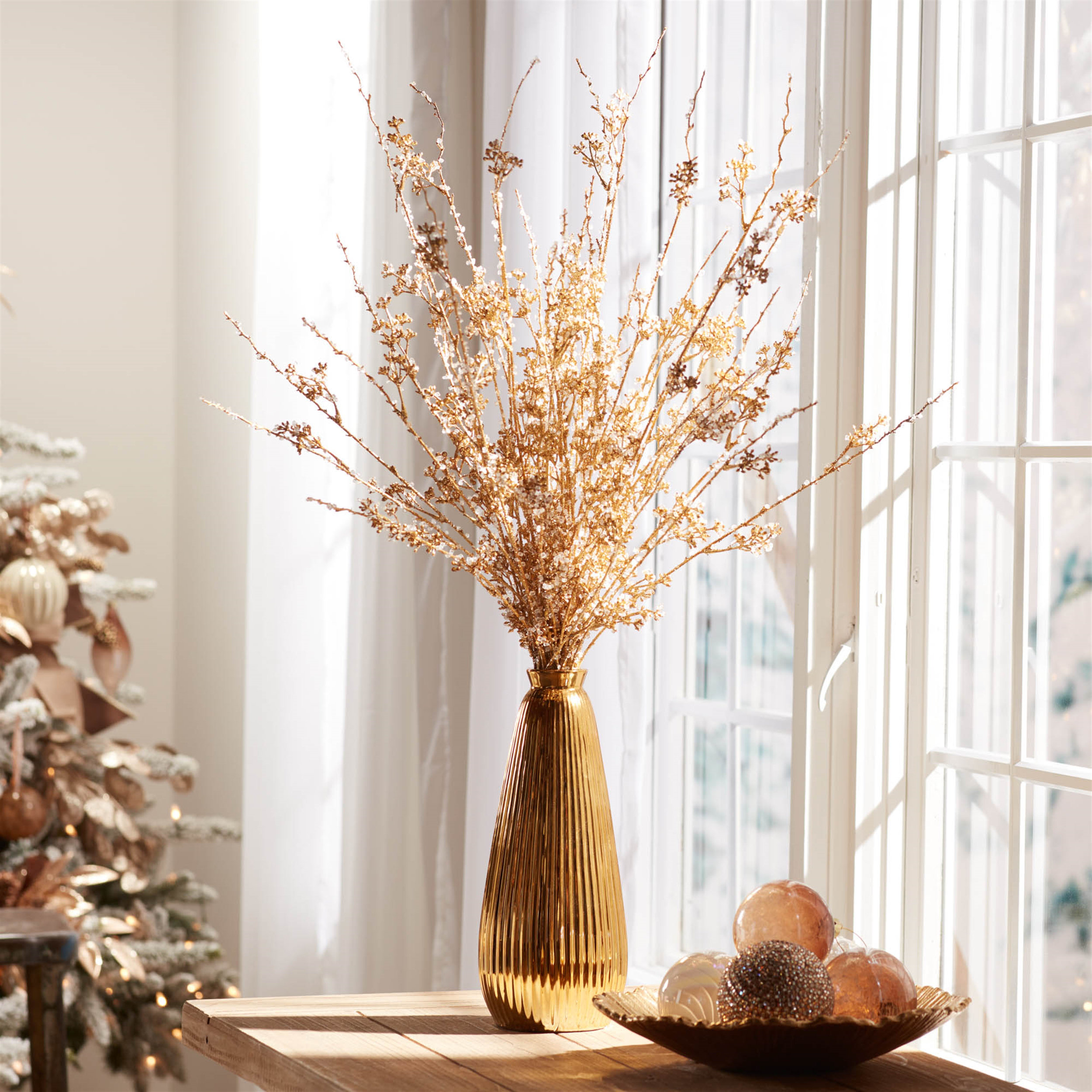 Primrue Beaded Iced Berry Spray (Set of 2) | Wayfair