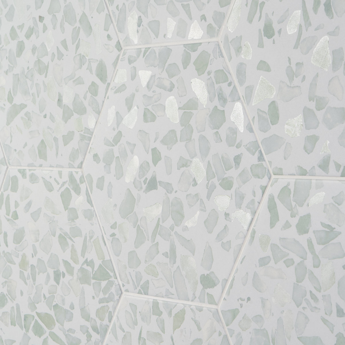 Bond Tile Jurassic Hex 9" Terrazzo Look Porcelain Floor & Wall Tile (8. ...