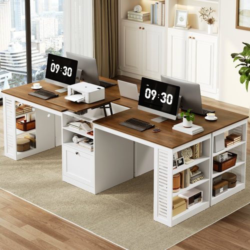 Double & Two Person Desks You'll Love | Wayfair