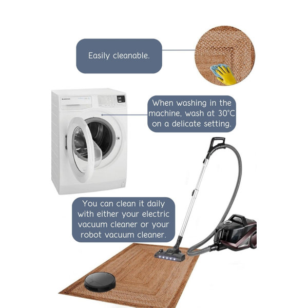 Wrought Studio™ Oval Khairo Area Rug with Non-Slip Backing | Wayfair