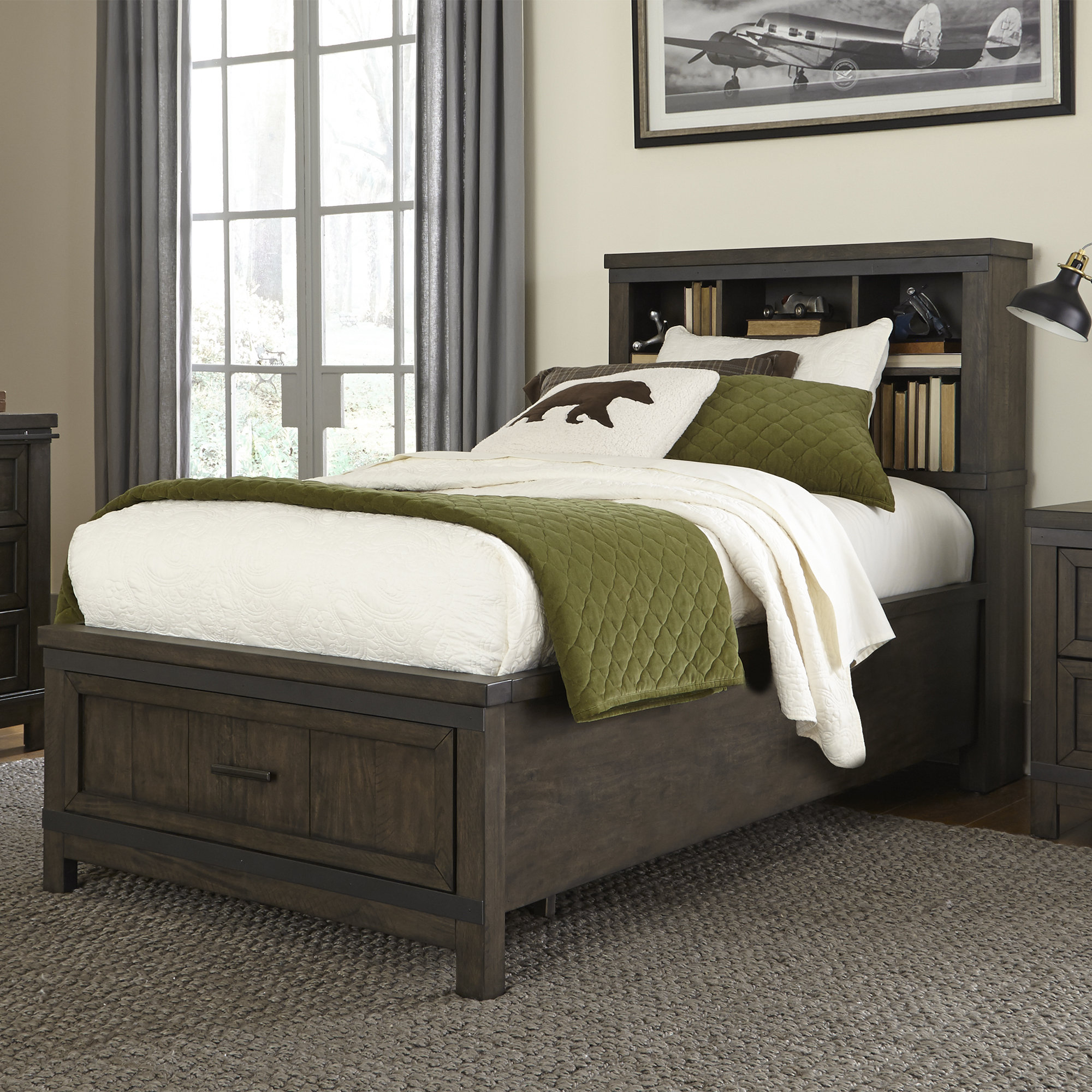 Red Barrel Studio® Raimy Full Bookcase Bed | Wayfair