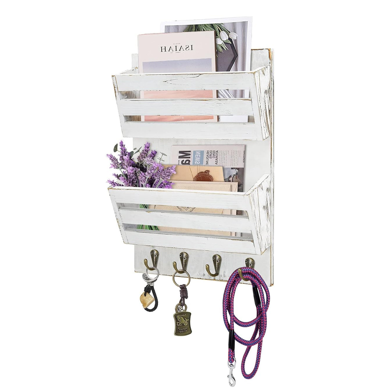 AKLOV Solid Wood Wall Organizer - Wayfair Canada