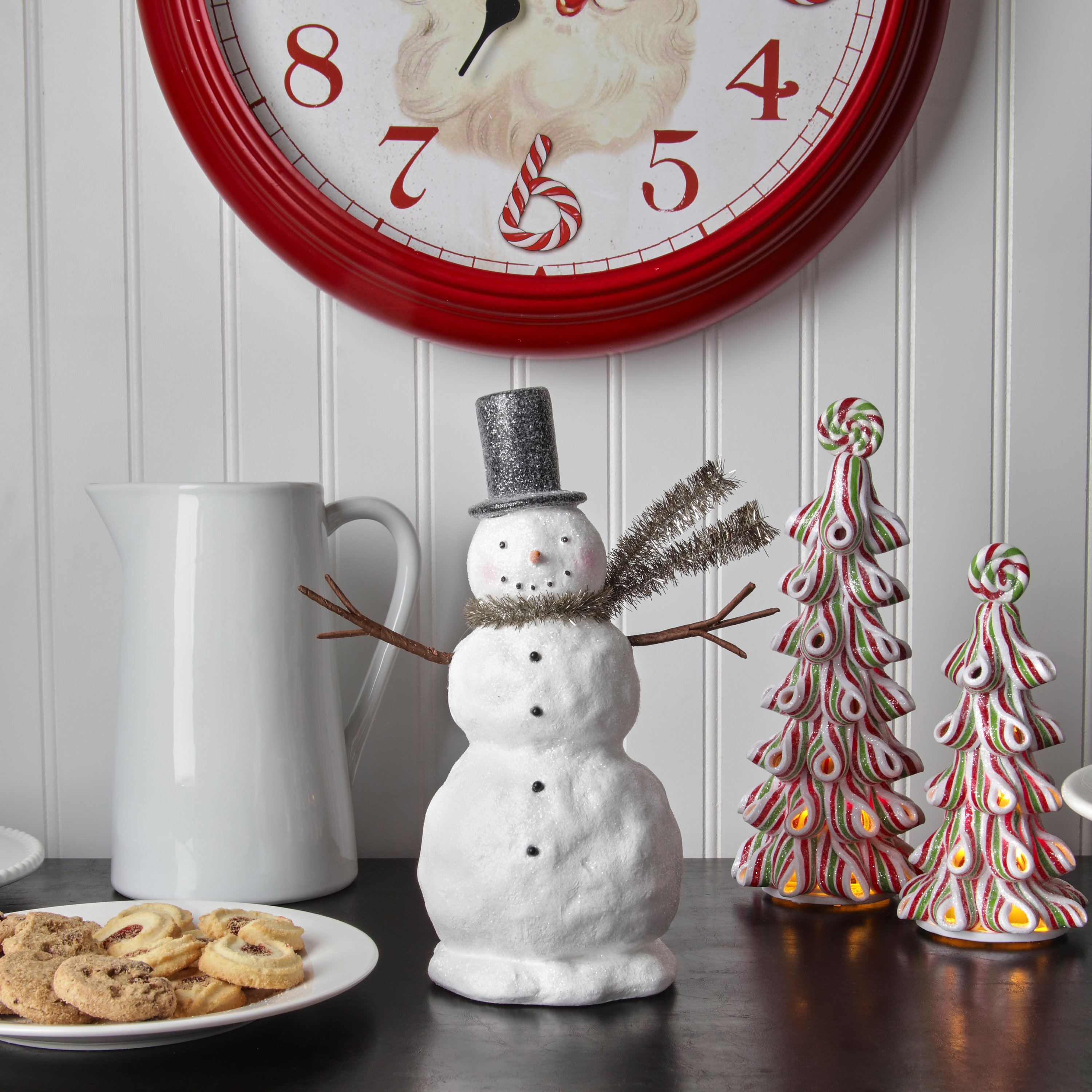 Regency International 9.5" Frosty Retro Snowman With Twig Arms ...