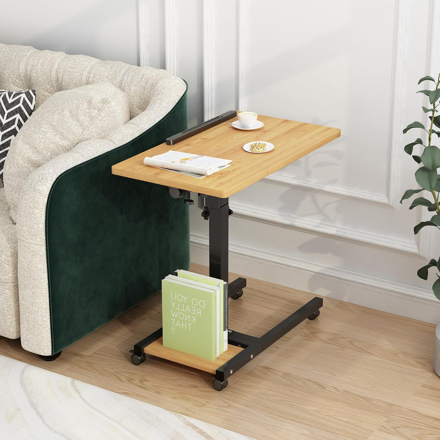 Ebern Designs Mobile Height Adjustable Laptop Desk With Mouse Pad ...