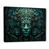 Design Art Mayan Magic Aztec Mask - Mexican Wall Art Living Room | Wayfair