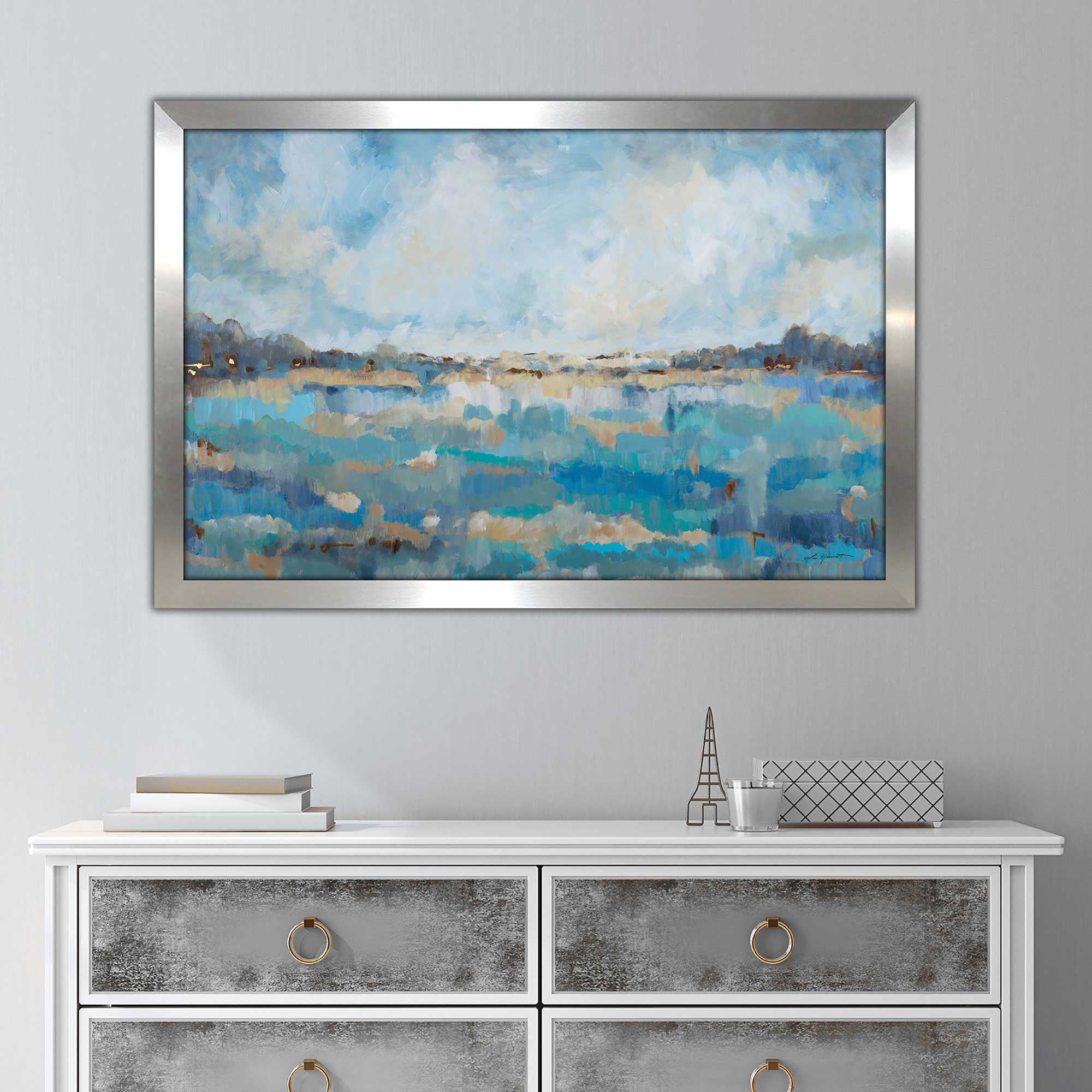 Highland Dunes 'Free Spirit' Framed Acrylic Painting Print on Acrylic ...