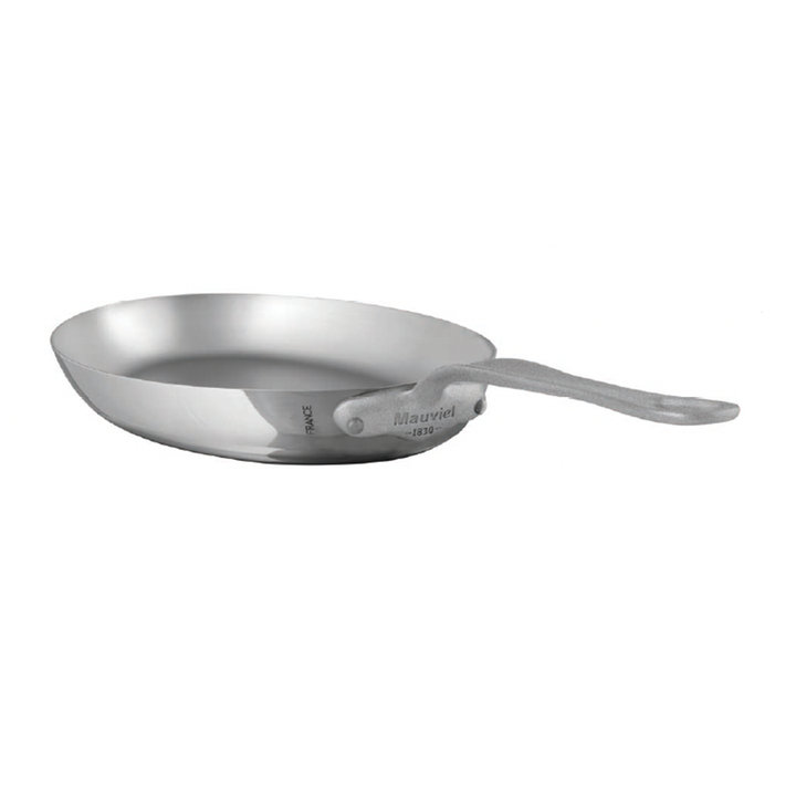 Mauviel M'Cook SB 5-Ply Oval Frying Pan With Brushed Cast Stainless ...