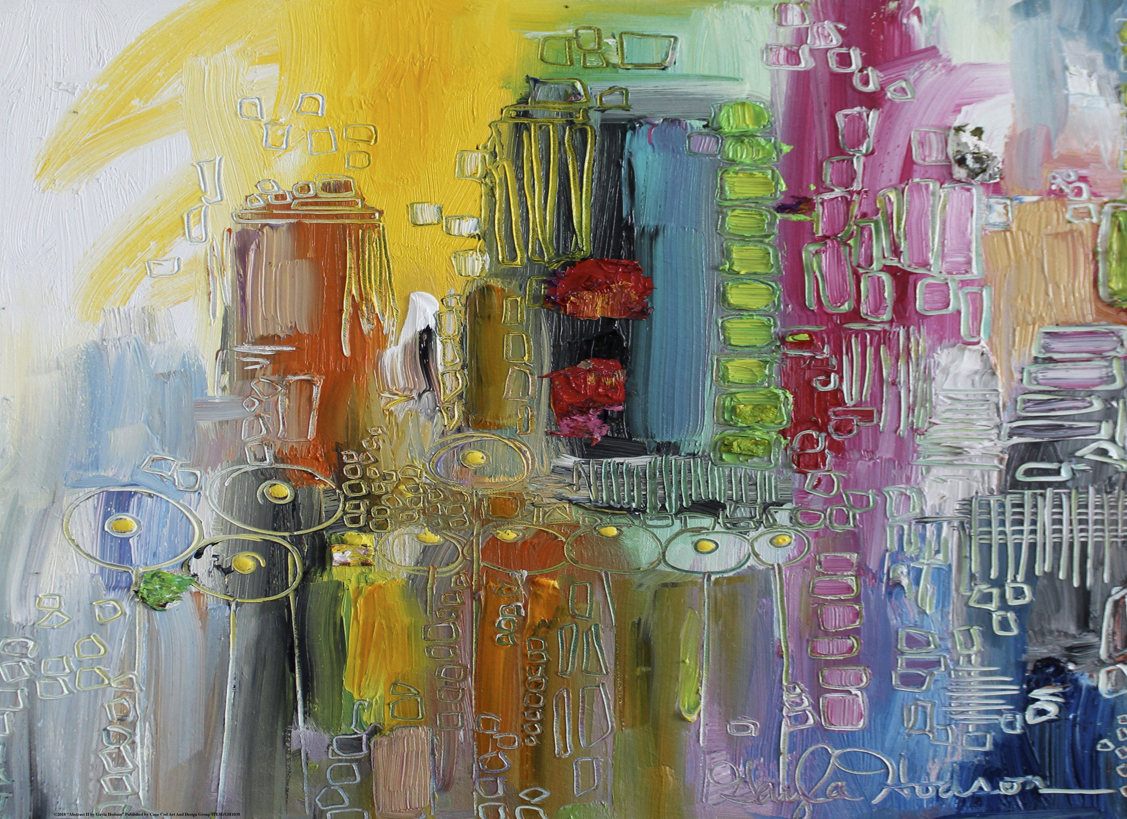 Buy Art For Less 'Abstract III' by Gayla Hodson Painting Print on ...
