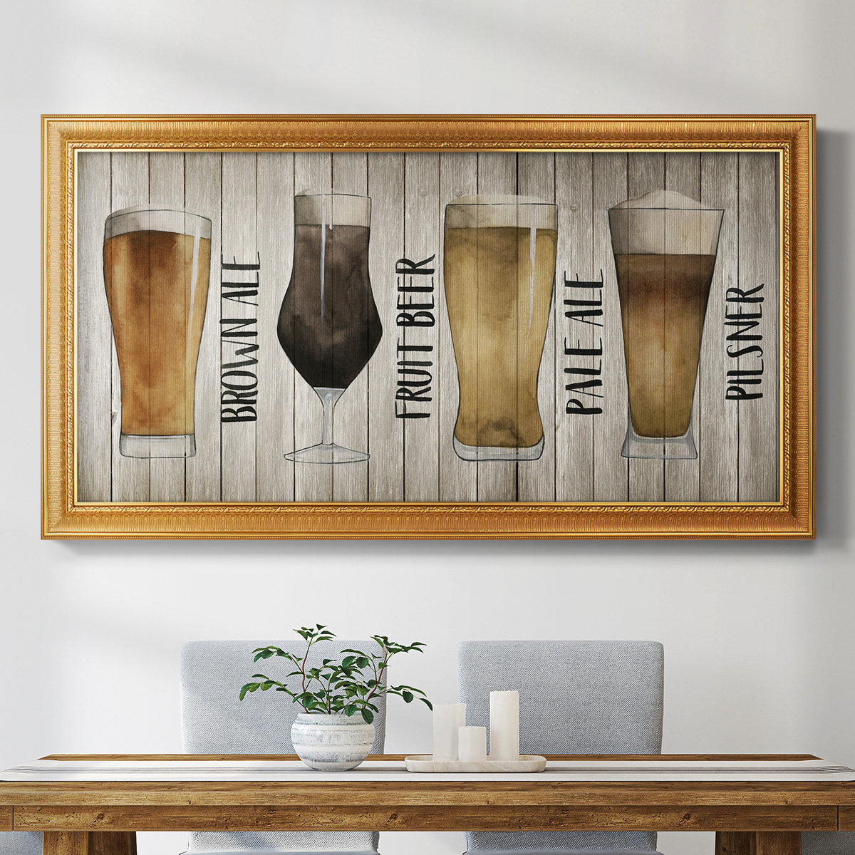 Red Barrel Studio Beer Chart I Beer Chart I - Single Picture Frame ...