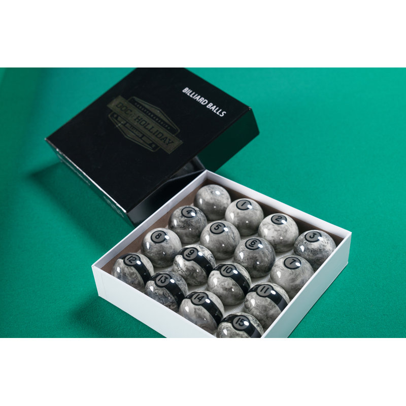 Doc & Holliday Marble Billiard Ball Set | Wayfair