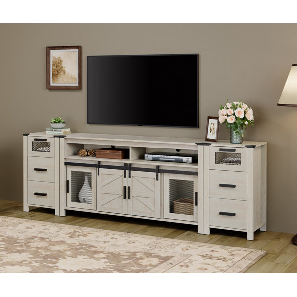 Gracie Oaks Drawer TV Stand Set For Ups To 85 Inch TV,Entertainment ...