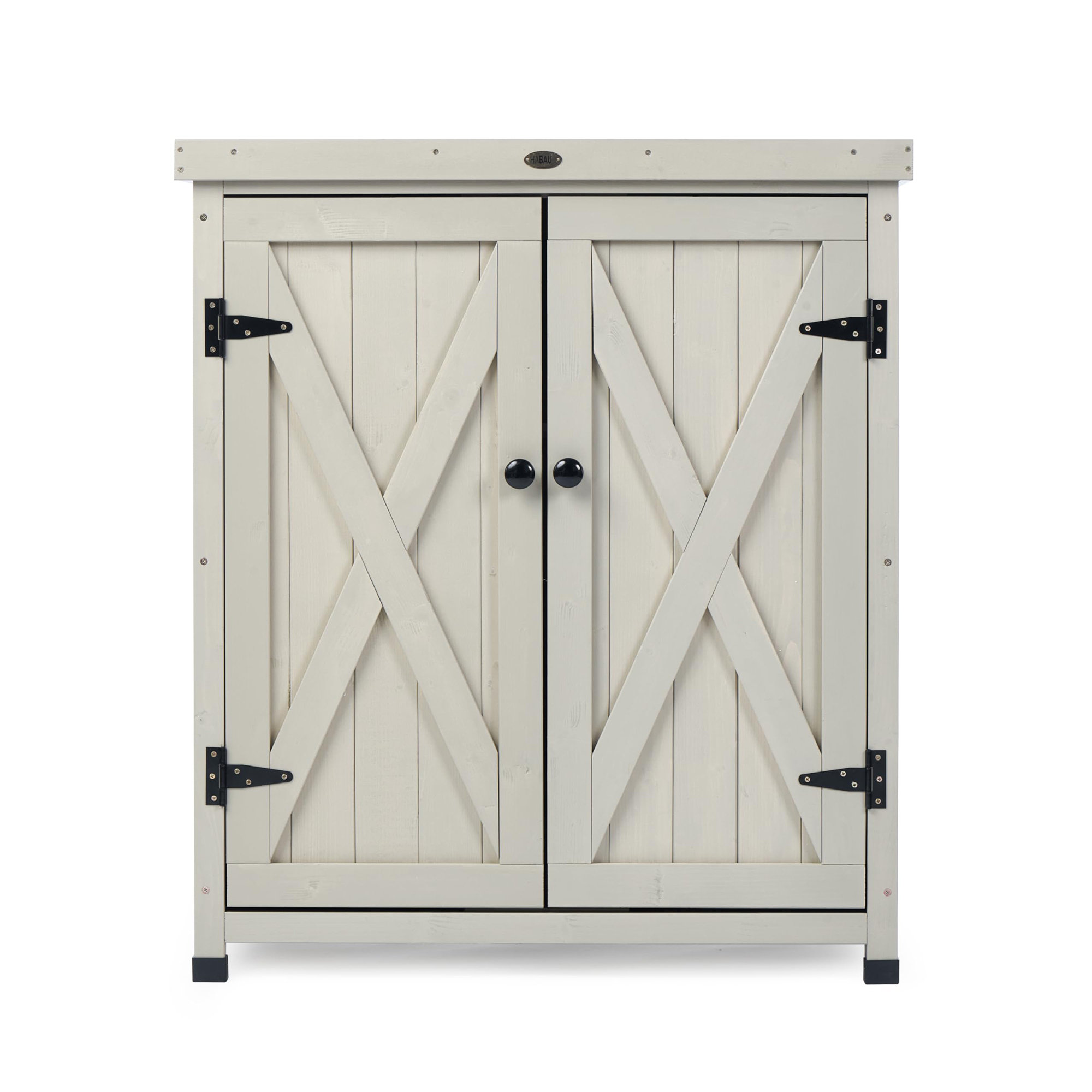 Mainstaures Outdoor Weatherproof Storage Cabinet Garden Workbench with ...