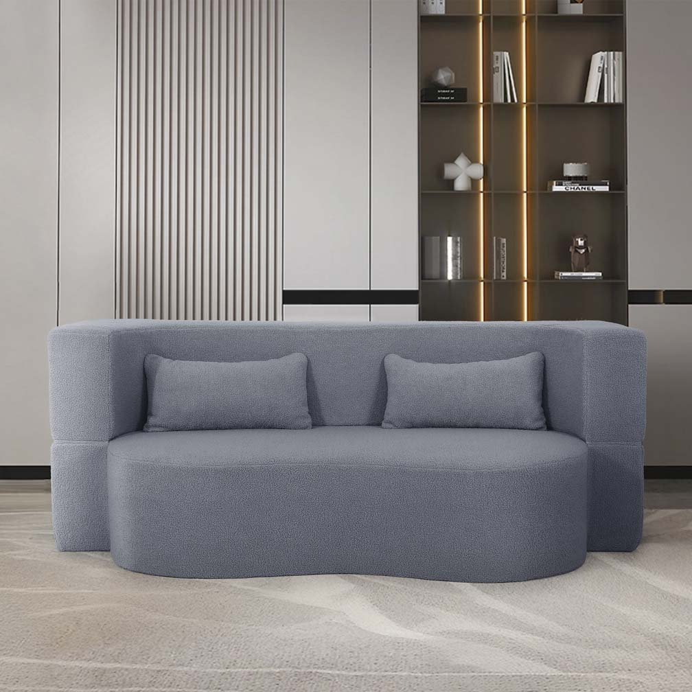 Ivy Bronx Teddy Fabric Convertible Sofa Bed - Wayfair Canada
