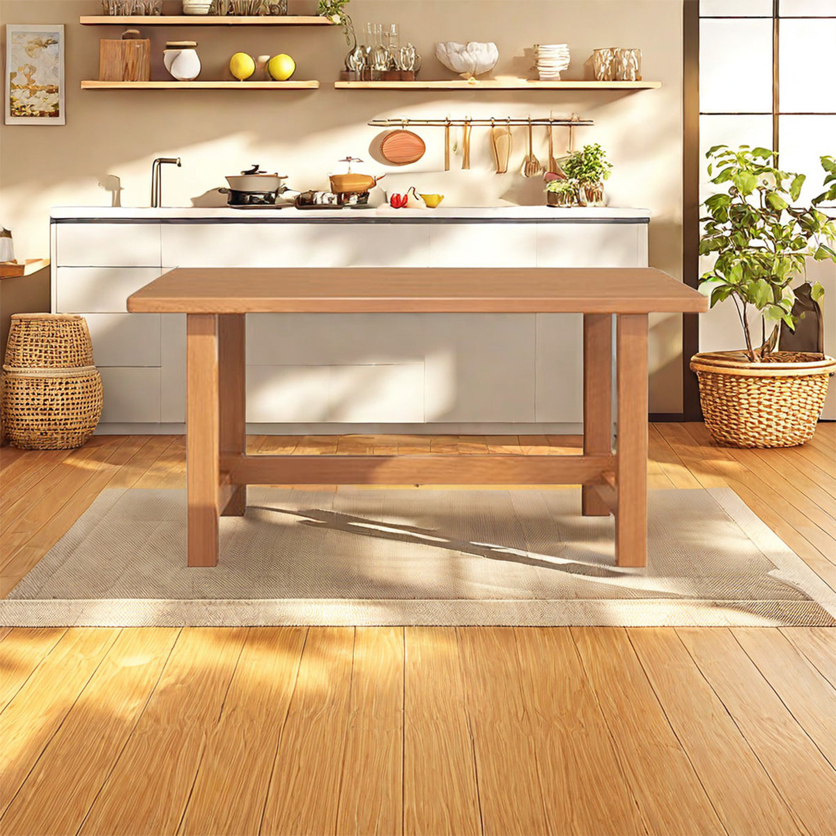 Table Treasures.e Rectangular Dining Table | Wayfair