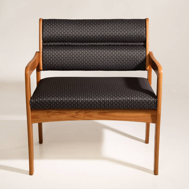 Symple Stuff Geier Polyester/Polyester Blend Seat Waiting Room Chair ...