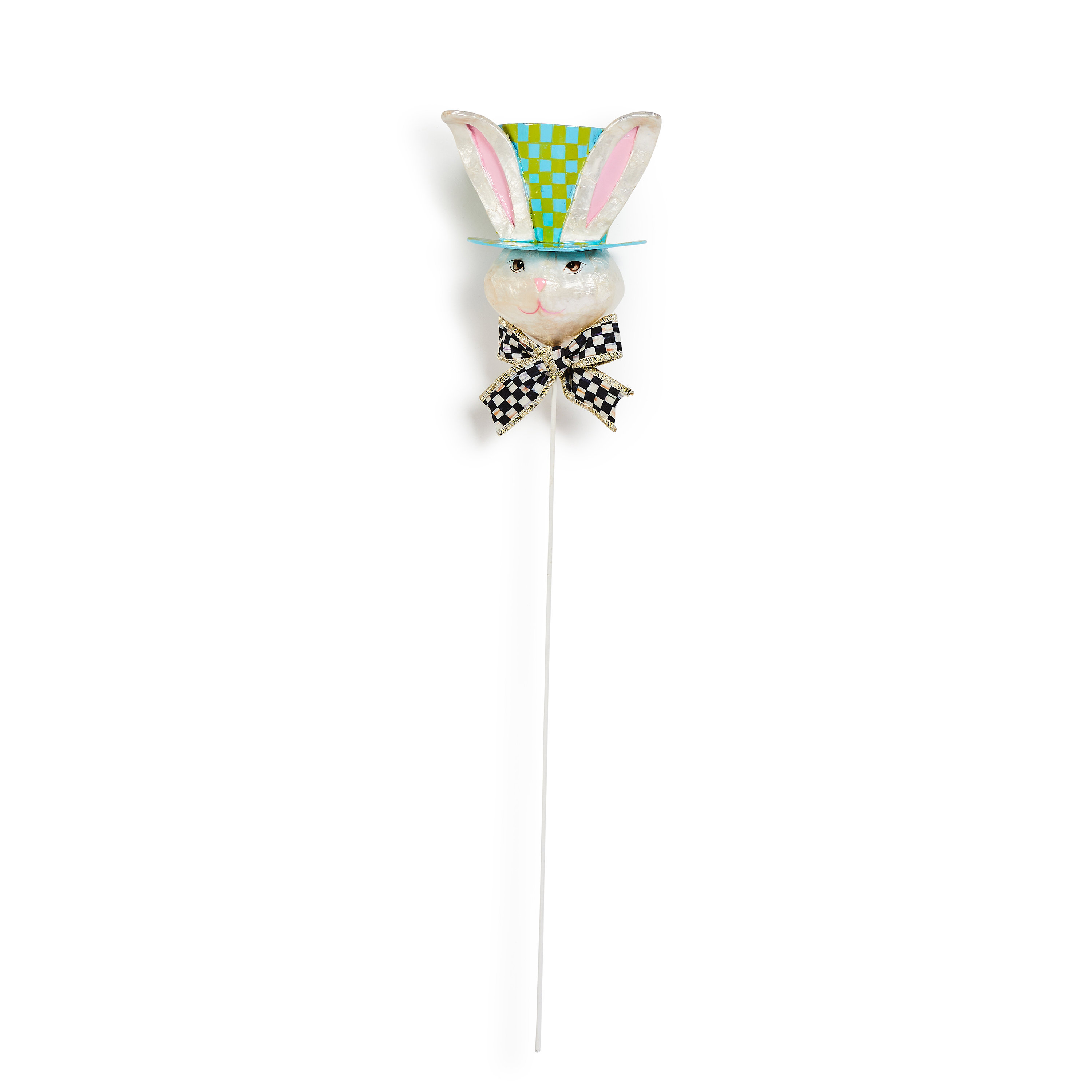 MacKenzie-Childs Calico Top Hat Rabbit Pick | Wayfair