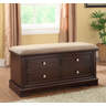 Asia Direct Home Products Macon Upholstered Flip Top Storage Bench ...