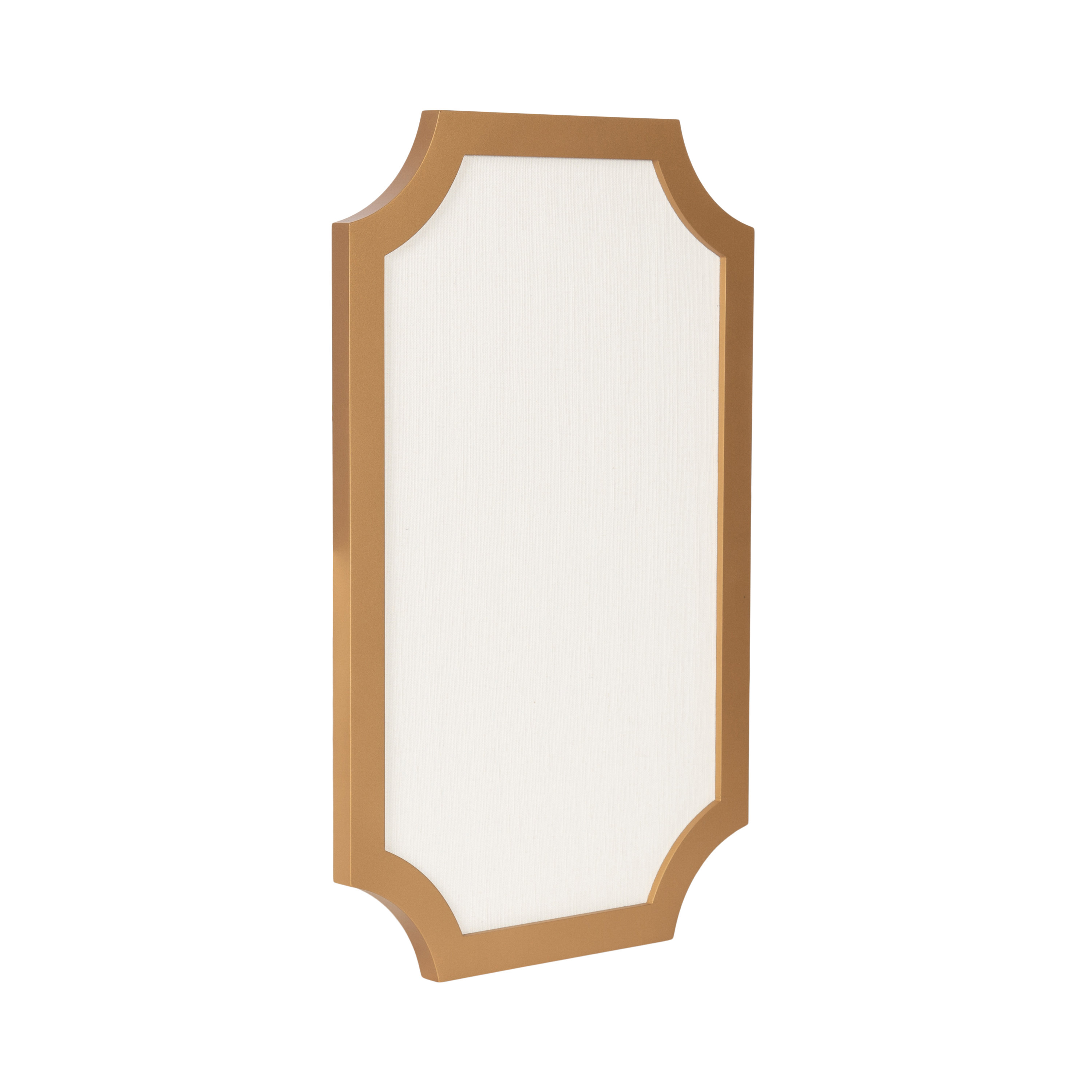 Kate and Laurel Holbrook Modern Scalloped Fabric Pinboard for Use as ...