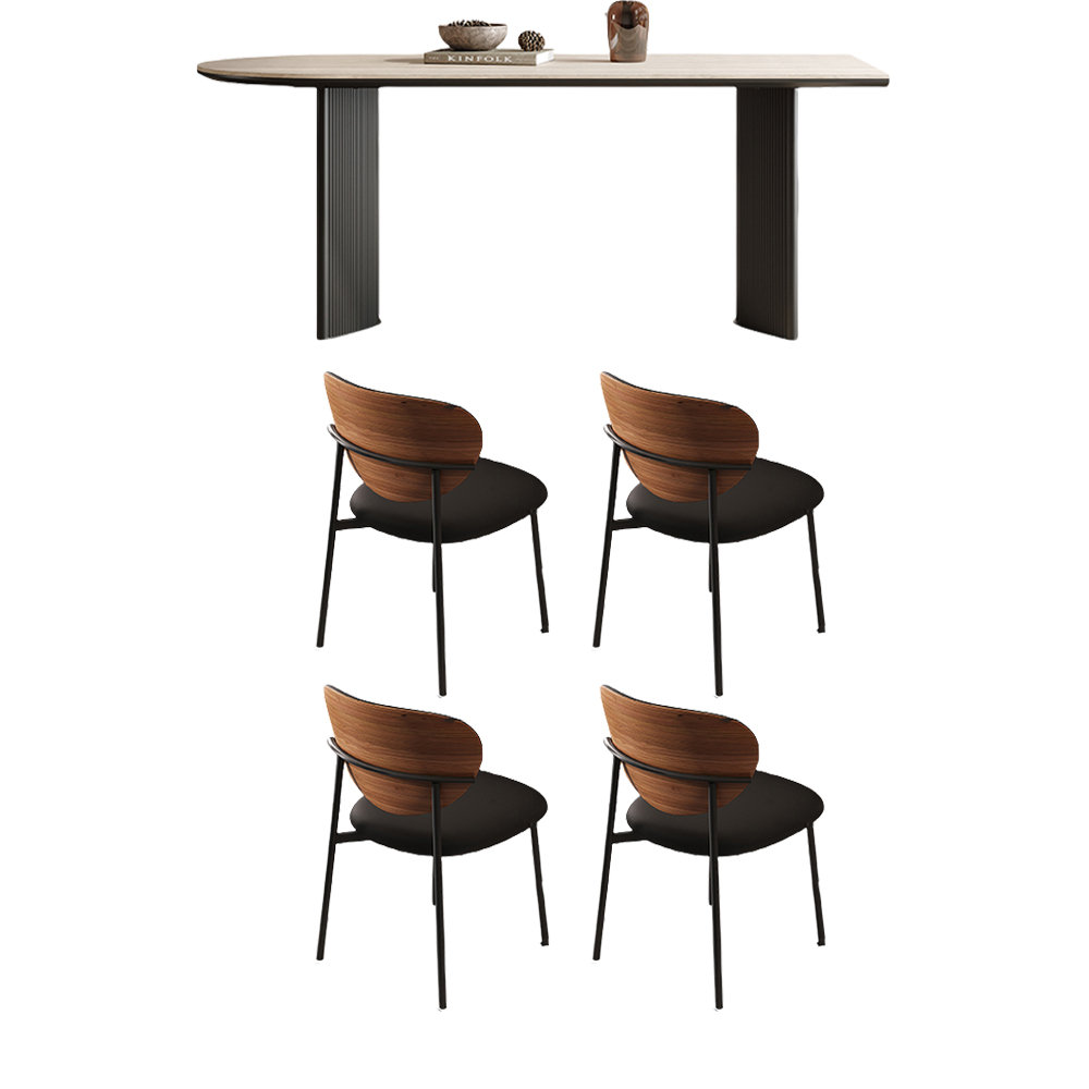 Your Favorite Celebrities Simple yet elegant dining table and chair set ...