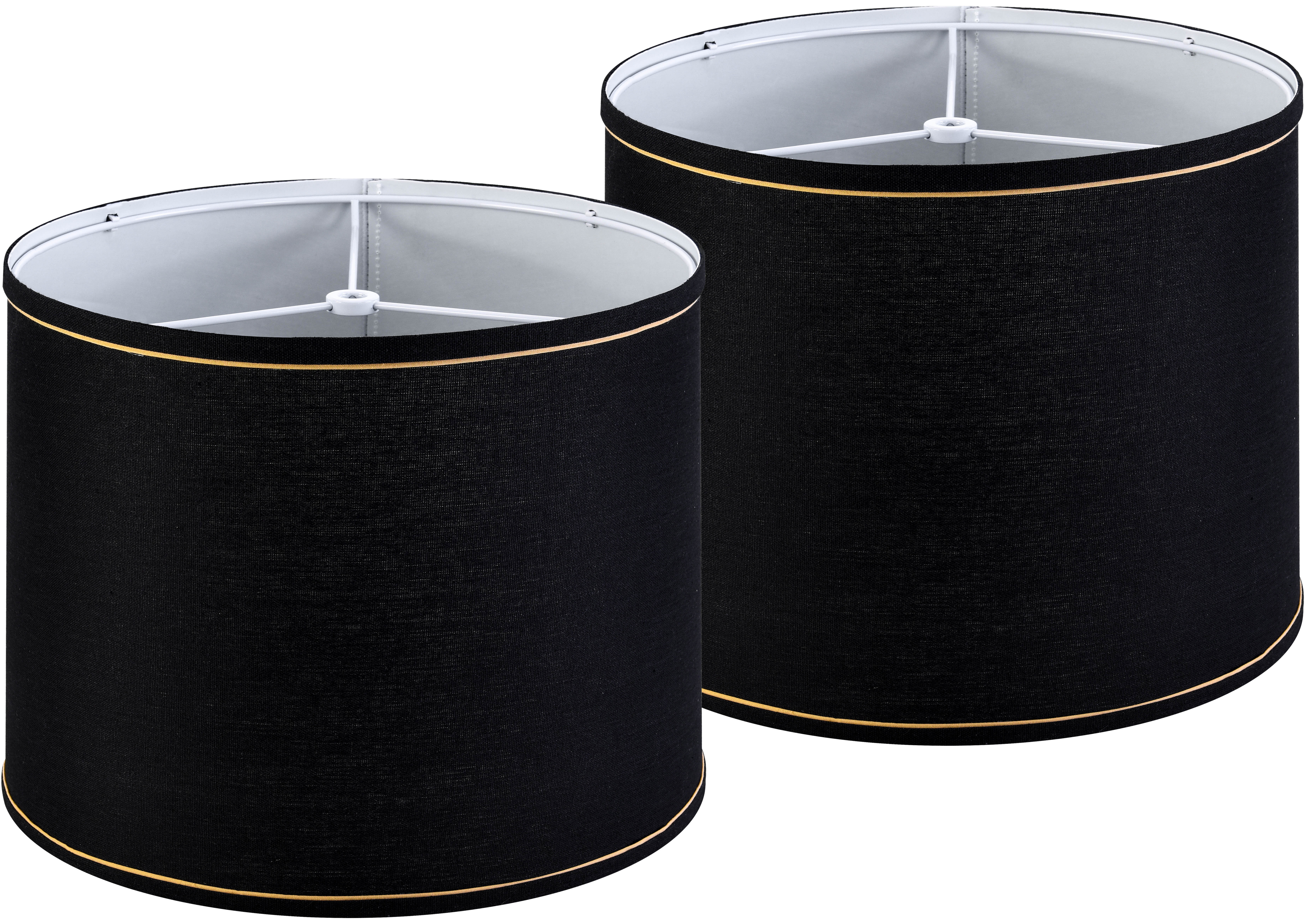 Latitude Run® 10''H x 13''W Black Drum Lamp Shades for Table Lamp(Set ...