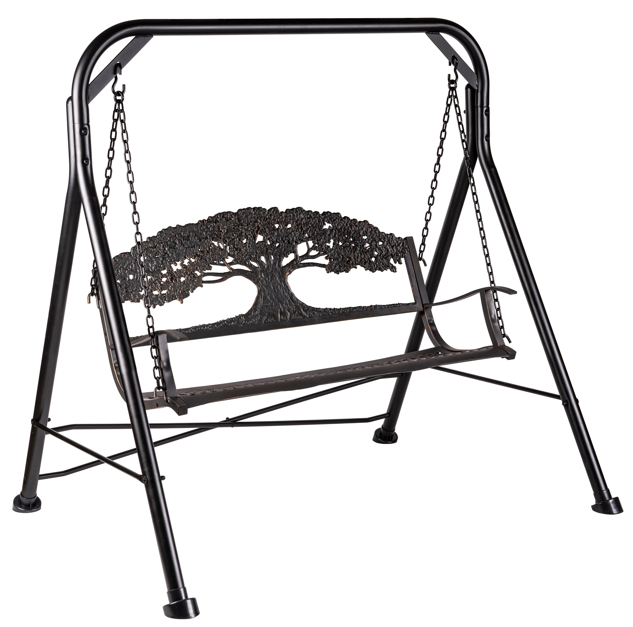 Rosalind Wheeler Gardnertown Tree Porch Swing with Stand | Wayfair