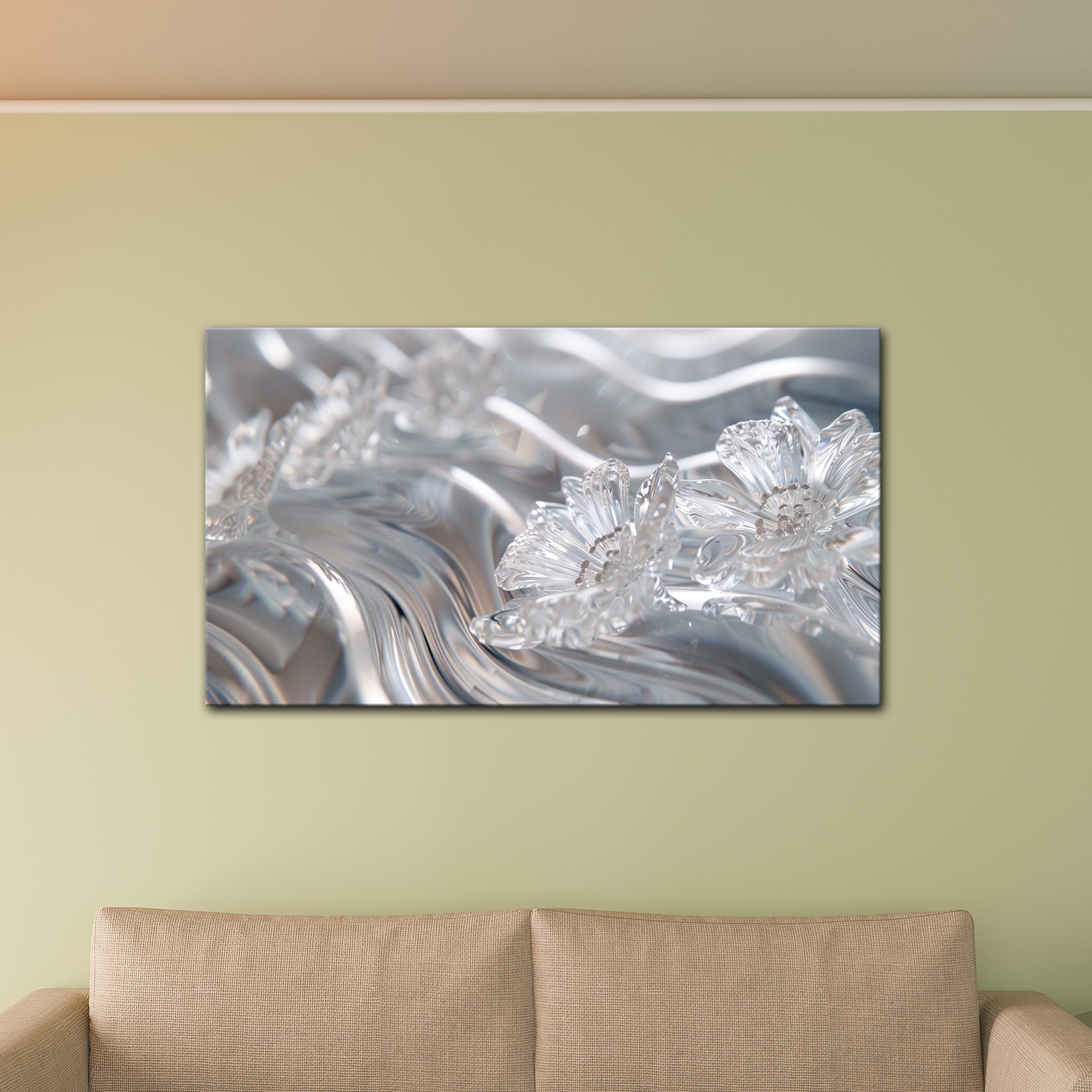 Wrought Studio™ Crystalstem Wave? by Genie's Poems - Print Wall Art ...