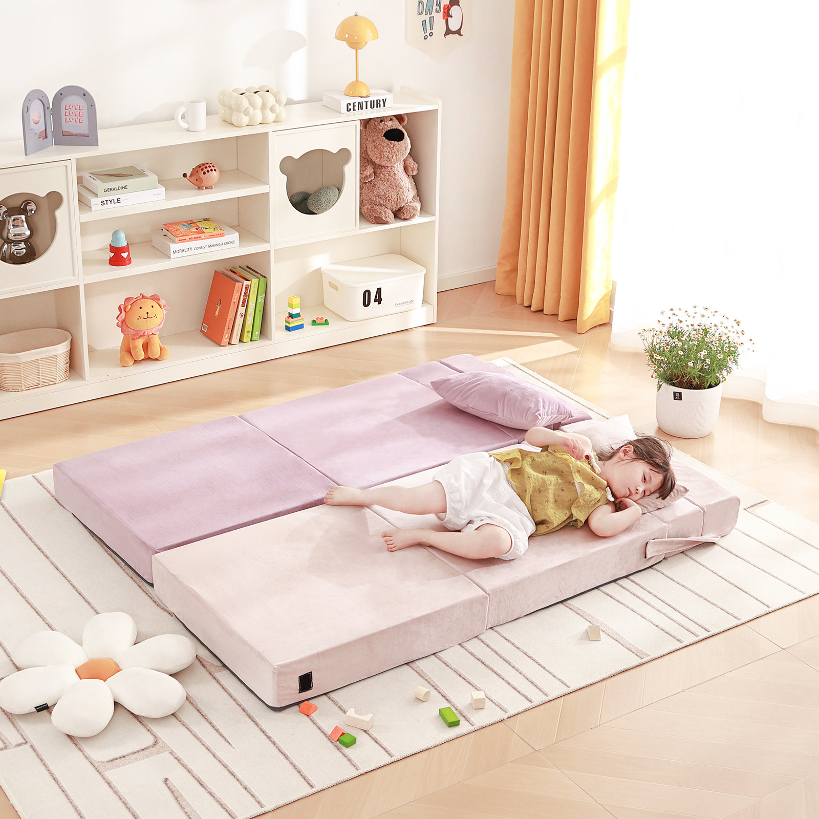 Isabelle & Max™ Kids Sofa Foldable Floor Mattress, Toddler Floor Fold ...