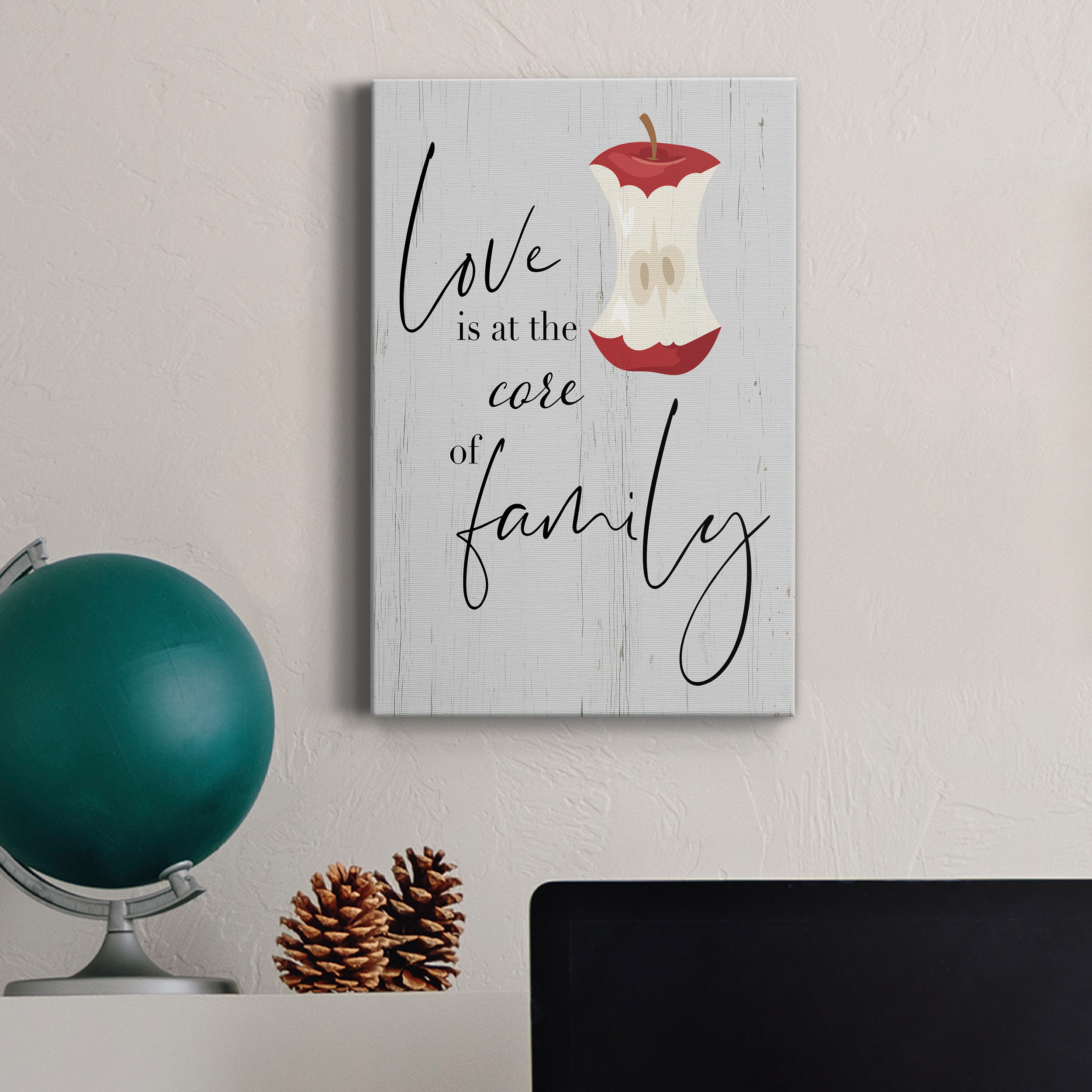 Trinx Core of Family - Wrapped Canvas Textual Art | Wayfair