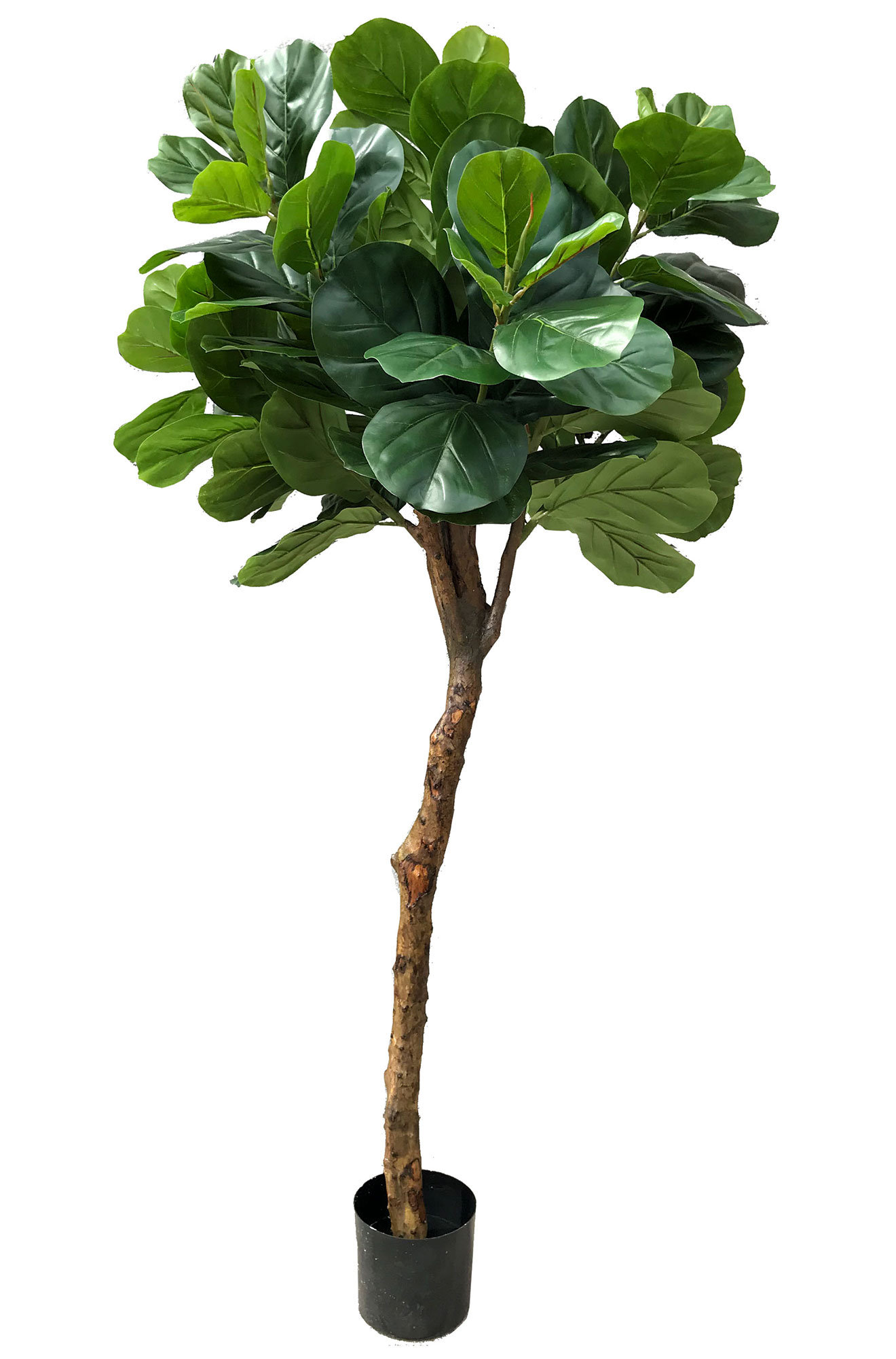 Laurel Foundry Modern Farmhouse® Artificial Fiddle leaf fig Tree in Pot ...