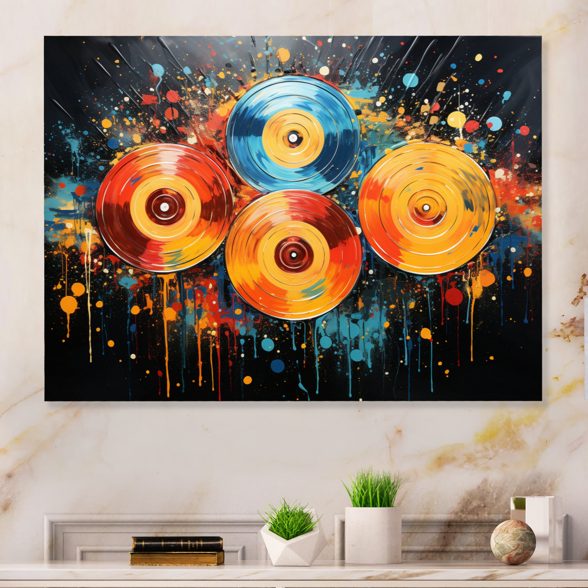 Wildon Home® Vinyl Record Retro Groove I - Vinyl Records Metal Wall ...