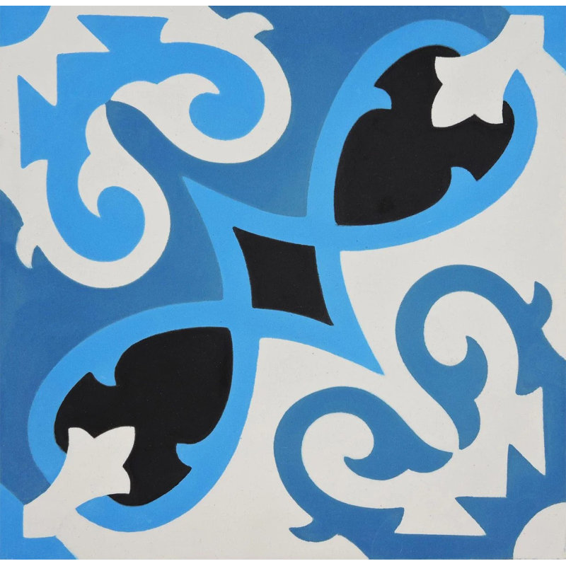 Moroccan Mosaic Tile House Agadir 8" x 8" Cement Patterned Wall & Floor ...