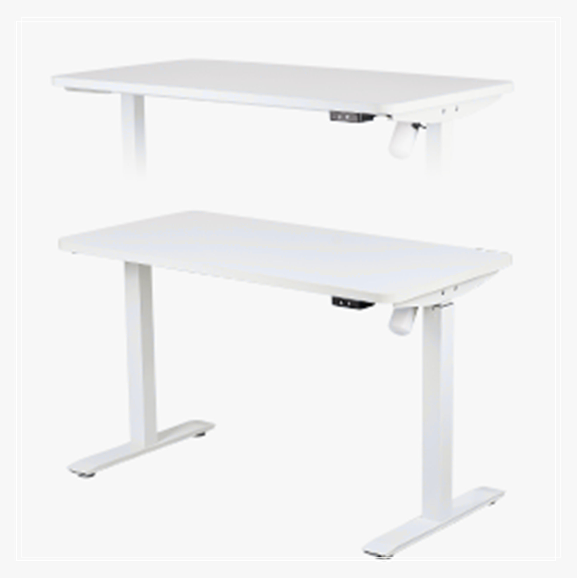Inbox Zero Whole Piece Electric Standing Desk, 48 x 24 Inches Height ...