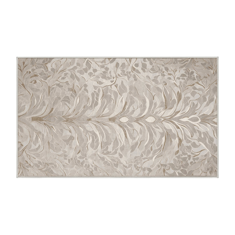 Red Barrel Studio® Silky Soft Plush Beige Area Rug | Wayfair