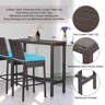 Latitude Run® Outdoor Bar Set For Patio 6Pcs Outdoor Bar Tables And ...