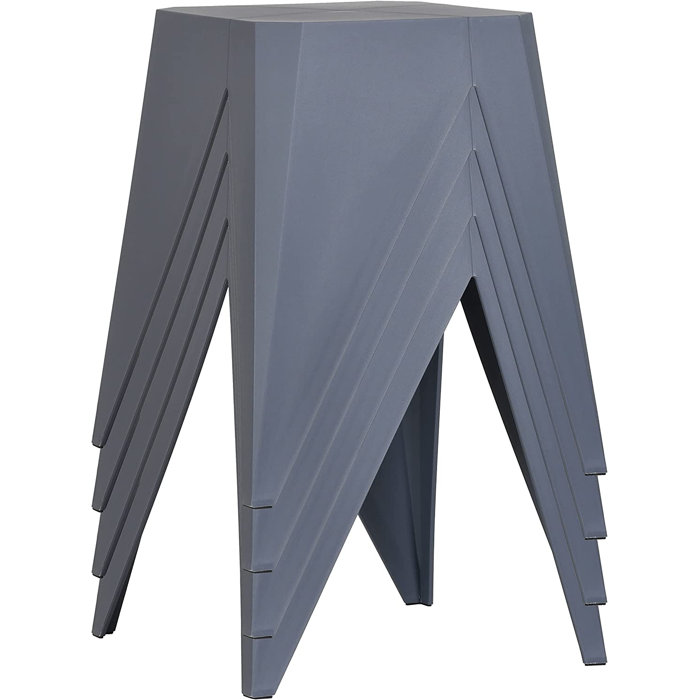 George Oliver Isbella Polypropylene Plastic Accent Stool | Wayfair