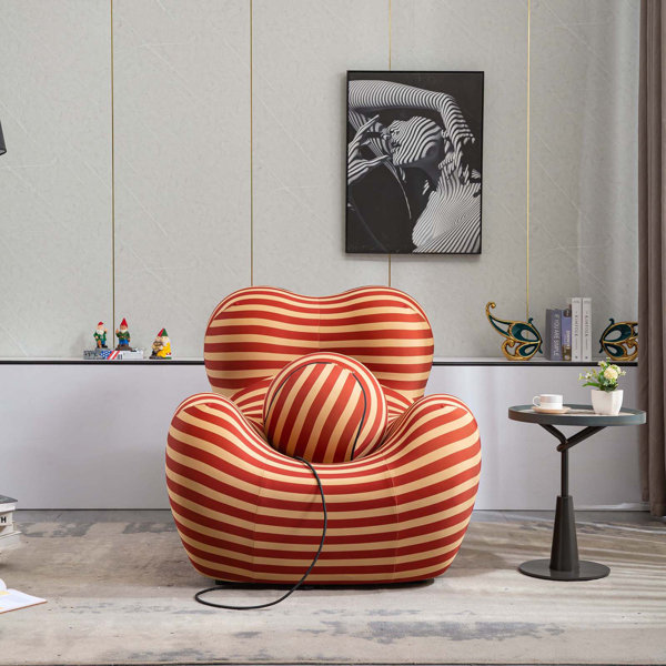 Orren Ellis Shamar Upholstered Accent Chair with Ottoman - Wayfair Canada