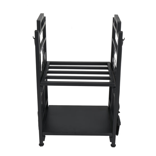 Lark Manor™ Arilynn 17.9 W Metal Log Rack & Reviews | Wayfair