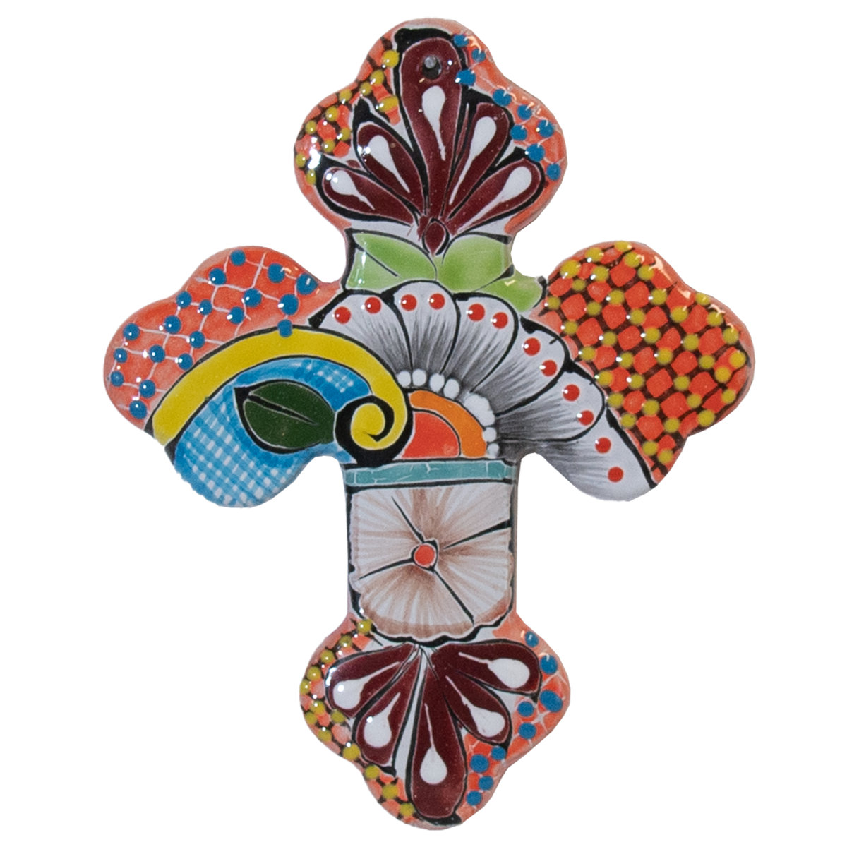 Bungalow Rose Talavera Ruffle Cross Medium Size | Wayfair