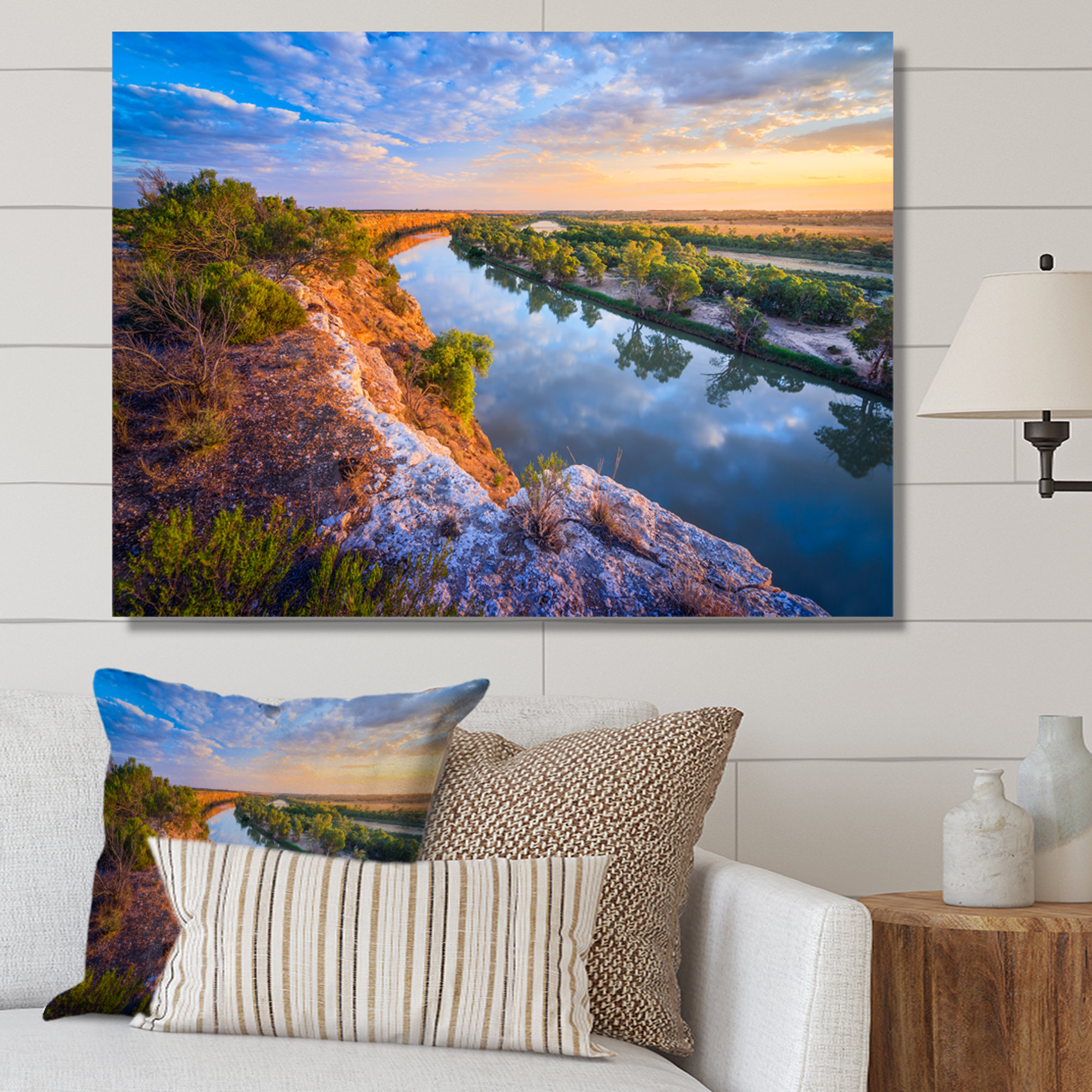 Ebern Designs Murray River In Australia I On Canvas Print | Wayfair