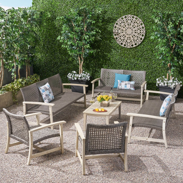 Beachcrest Home Becca 6 Piece Sofa Seating Group & Reviews | Wayfair