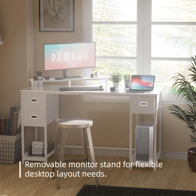 Latitude Run® Emmyrose 19.69'' W Rectangle Computer Desk | Wayfair