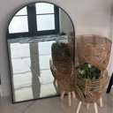 Wade Logan® Brazee Arch Wall Mirror Metal Bathroom Vanity Accent Mirror ...