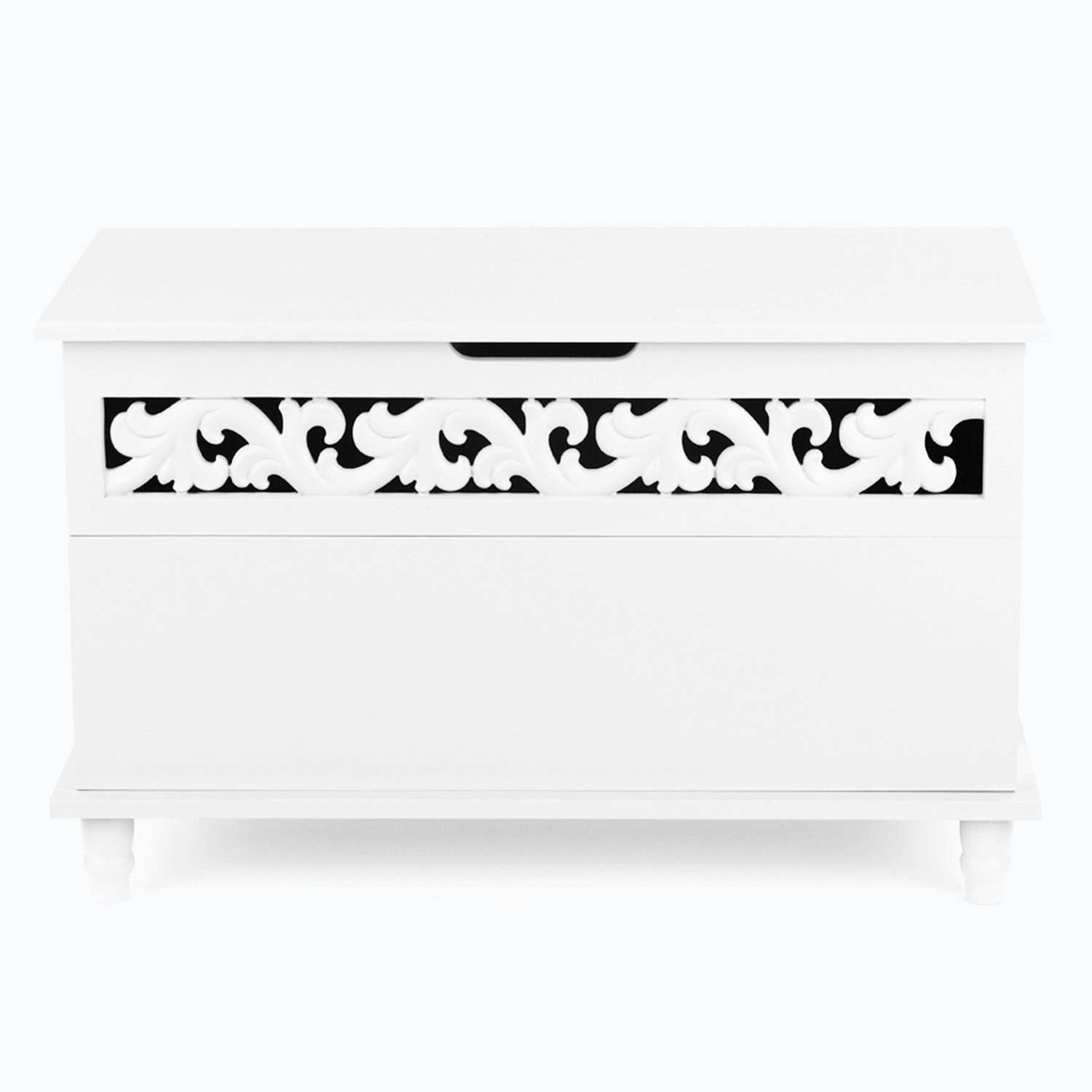 Ebern Designs Hudnell Manufactured Wood Flip Top Storage Bench ...