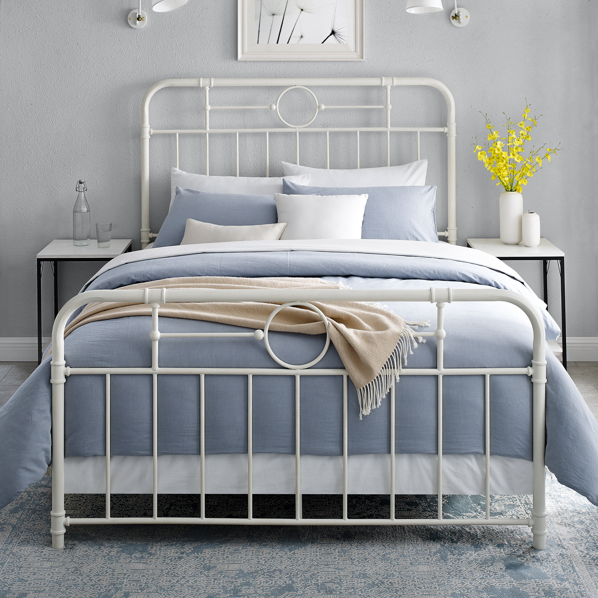 Winston Porter Bronny Metal Open-Frame Bed & Reviews | Wayfair