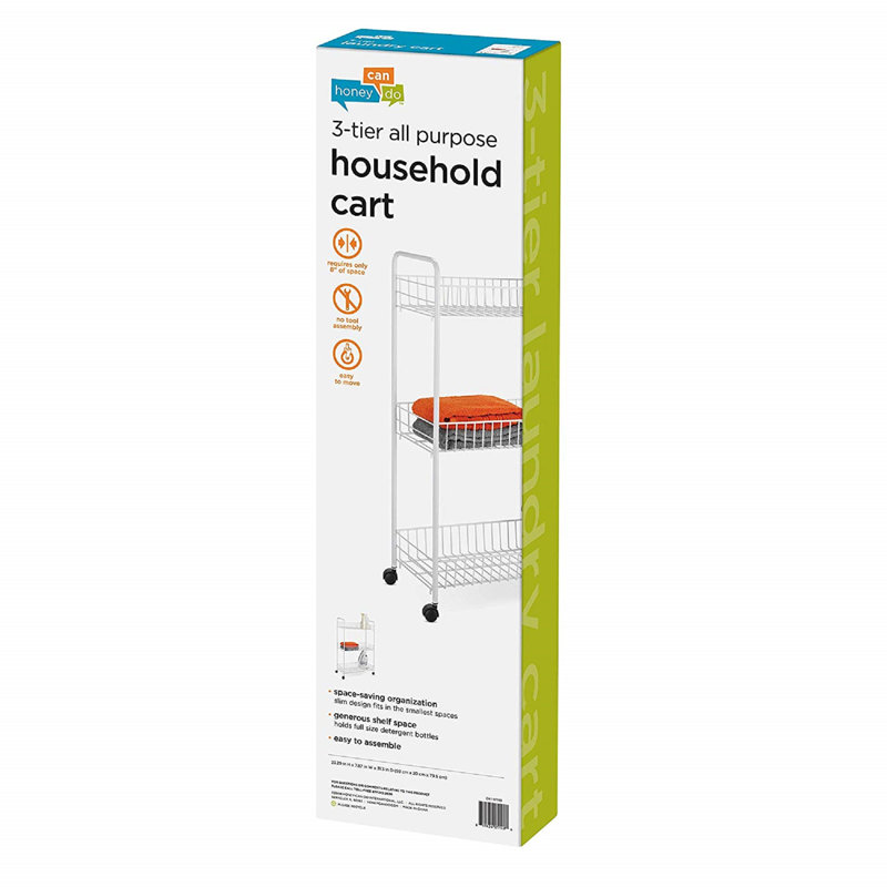 Wayfair Basics® Rolling Household Laundry Cart & Reviews | Wayfair