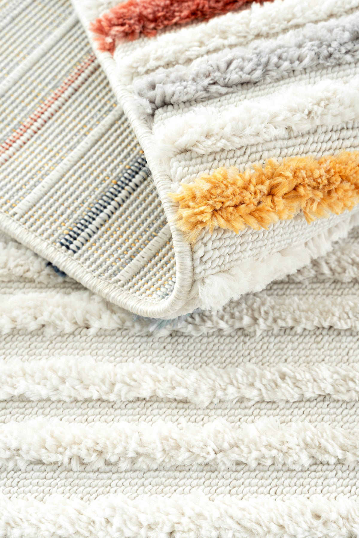 Union Rustic Palazzo Multi Soft and Shiny Textured Scandinavian Rug ...