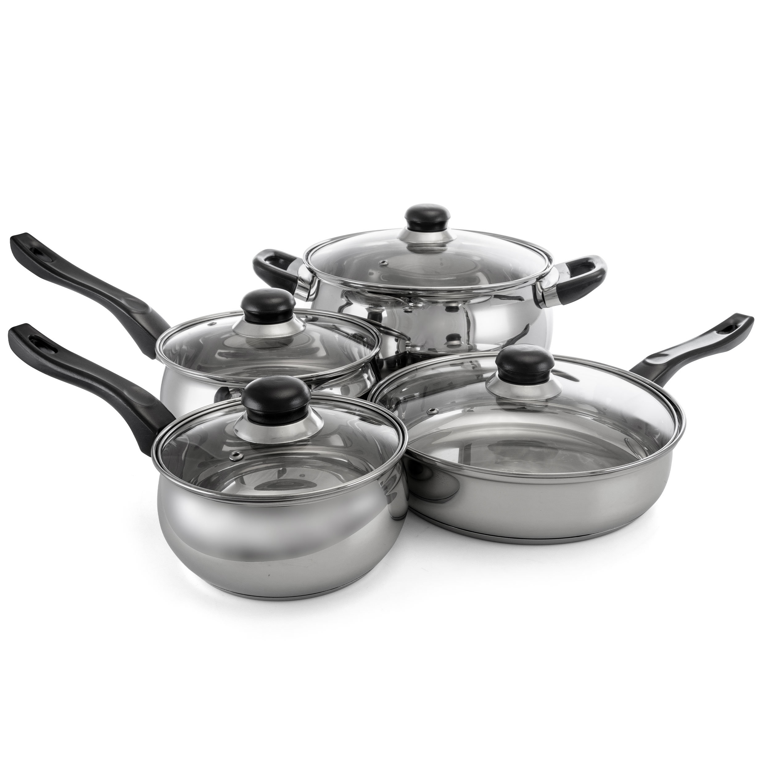 Oster Rametto 8 Piece Stainless Steel Cookware Set & Reviews | Wayfair