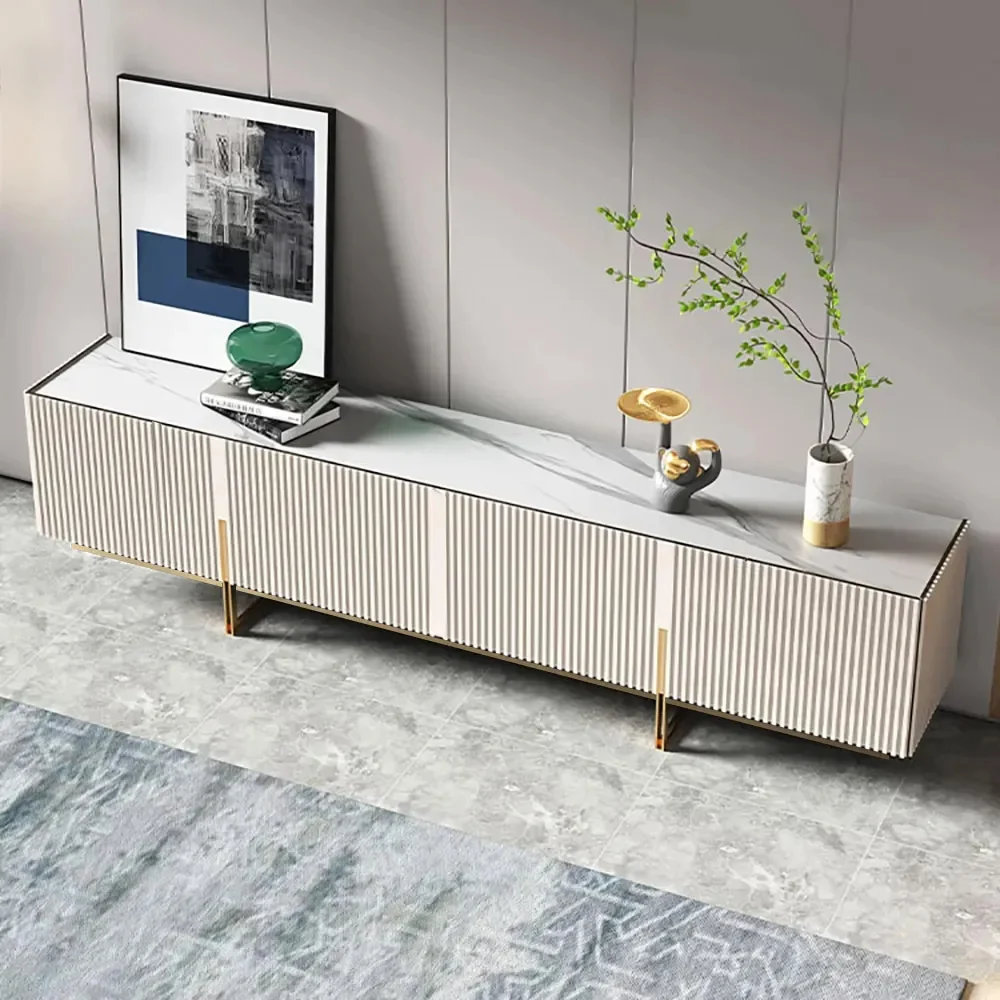 Hokku Designs Storage Credenza TV Stand Long Entertainment Center TV ...